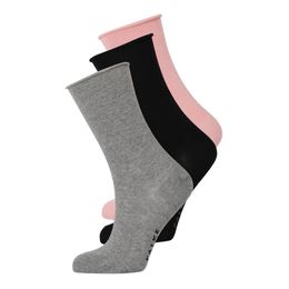 Falke Socken 'Falke' Damen Größe 39/42 graumeliert / hellpink / schwarz