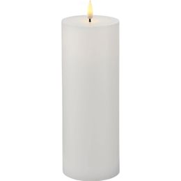 Sirius, LED Kerzen, LED-Kerze Sille 7.5 cm x 20 cm, Weiss (1 x)