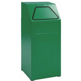 Wertstoffsammler, feuerhemmend, Volumen 65 l, BxHxT 400 x 960 x 380 mm, grün RAL 6024 kaiserkraft