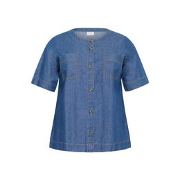 Kaffe Curve Bluse 'Louisa' Damen Gr&ouml;&szlig;e 4XL blau