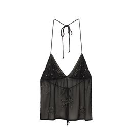 Pull&Bear Pull&bear Top Damen Gr&ouml;&szlig;e XL schwarz
