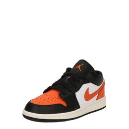 Jordan Sneaker 'Air Jordan 1' Jungen Gr&ouml;&szlig;e 35.5 orange / schwarz / wei&szlig;