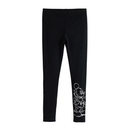 Desigual Leggings 'Mickey Mouse ' M&auml;dchen Gr&ouml;&szlig;e 152/156 schwarz / wei&szlig;