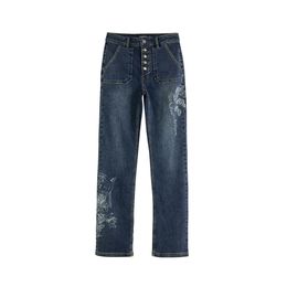 Desigual Jeans Damen Gr&ouml;&szlig;e 32/34 blue denim / wei&szlig;