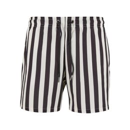 Urban Classics Badeshorts Herren Gr&ouml;&szlig;e L schwarz / wei&szlig;