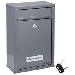 Monzana Briefkasten Silber 32x22x9cm