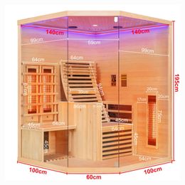 Sanotechnik Infrarotkabine CARBON 3