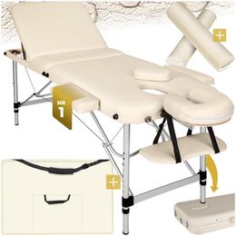 TecTake&reg; 3 Zonen Massageliege-Set, Breite 60 cm, Polsterung 5 cm, mit Aluminiumgestell, 210 x 95 x 89 cm