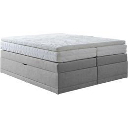 Boxspringbett "Ibiza", grau, B:180cm L:200cm, Westfalia Schlafkomfort, Komplettbetten