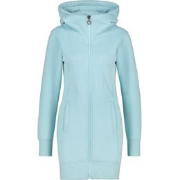 alife and kickin Sweatjacke ALIFE & KICKIN "Damen BernadetteAK A", Damen, Gr. XS, blau (ice), 50% Baumwolle 50% Polyester, Sweatjacken