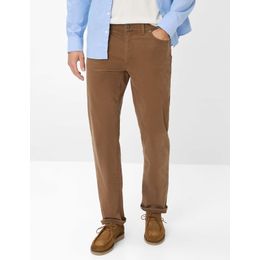 5-Pocket-Hose Brax "Style COOPER", Herren, Gr. 34, Länge 34, braun (toffee), Web, 76% Baumwolle, 20% Lyocell, 4% Elasthan, Hosen 5-Pocket-Hose