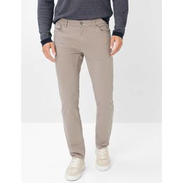 5-Pocket-Hose Brax "Style CHUCK", Herren, Gr. 33, Länge 36, grau (taupe), Web, 80% Baumwolle, 17% Lyocell, 3% Elasthan, Hosen