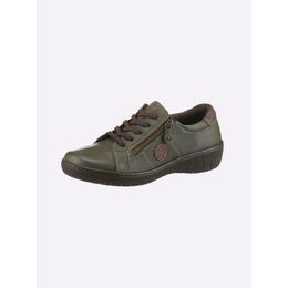 Loretta Damen Schnürschuh, oliv, Größe 42