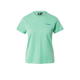 Hummel Shirt Damen Gr&ouml;&szlig;e M blau / neongr&uuml;n
