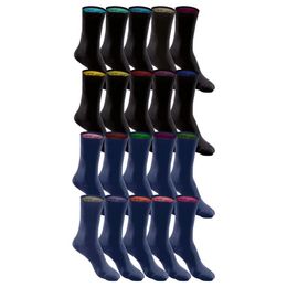 H.I.S. H.i.s Socks male Blue, Black size 43/46