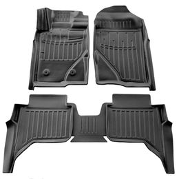 Boni-Shop&reg; Gummifu&szlig;matten Auto f&uuml;r FORD Ranger (P703) (2022-...), 3D, passgenau, hochwertig, Polyurethan