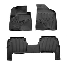 Boni-Shop&reg; Fu&szlig;matten Auto, Gummifu&szlig;matten 3D f&uuml;r HYUNDAI Santa Fe II (CM) (2010-2012), passgenaue Autofu&szlig;matten