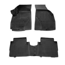 Boni-Shop&reg; Fu&szlig;matten Auto, Gummimatten 3D f&uuml;r HYUNDAI Santa Fe I (2001-2006), passgenau, Polyurethan