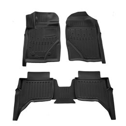 Boni-Shop&reg; Gummifu&szlig;matten Auto 3D Set f&uuml;r Volkswagen Amarok (NF) (2022-...), passgenau, Hochrand, Polyurethan