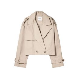 Bershka Between-Season Jacket female Beige size M
