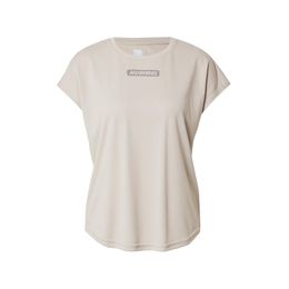 Hummel Funktionsshirt 'Tola' Damen Gr&ouml;&szlig;e M taupe / greige / wei&szlig;