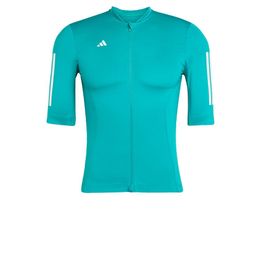 adidas Performance Sportstrickjacke 'Tempo' Herren Gr&ouml;&szlig;e M jade / wei&szlig;