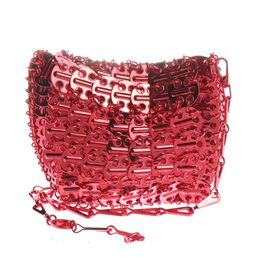 Paco Rabanne Abendtasche Damen Gr&ouml;&szlig;e One Size Second Hand rot