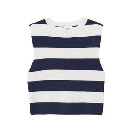 s.Oliver Top M&auml;dchen Gr&ouml;&szlig;e 146 navy / wei&szlig;
