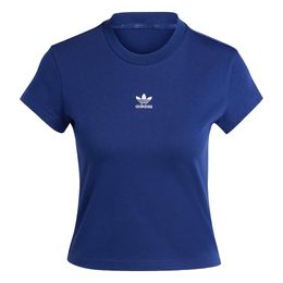 adidas originals T-Shirt 'Essentials' Damen Größe M/L kobaltblau / weiß