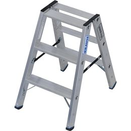 Krause Schwerlast-Stehleiter, beidseitig begehbar, bis 225 kg, 2x3 Stufen