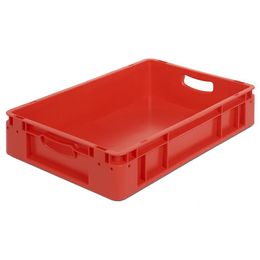 Industriebehälter, Volumen 20 l, LxBxH 600 x 400 x 120 mm, VE 5 Stk, rot kaiserkraft