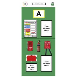 Regal-Infoboard Einzelmarkierung, Brandschutz, HxB 2000 x 900 mm, grün kaiserkraft
