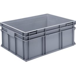 Euro-Stapelbehälter aus Polypropylen (PP), Traglast 20 kg, silbergrau, Volumen 134 l, Außenhöhe 320 mm, VE 1 Stk kaiserkraft