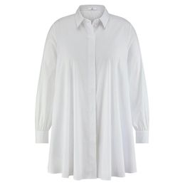 Emilia Lay - Long-Bluse, weiss, Gr. 52 / XXL - Baumwolle