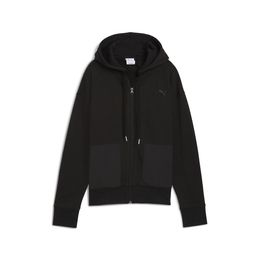 Puma Zip-Up Hoodie female Black size XS