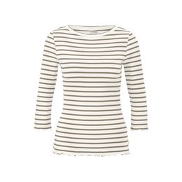 QS Shirt Damen Größe XXL grün / weiß
