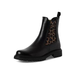 Tamaris Chelsea Boots Damen Größe 36 karamell / schwarz Winterschuhe