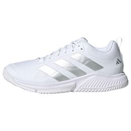 adidas Performance Sportschuh 'Court Team 2.0' Damen Größe 46.5/47 silber / weiß