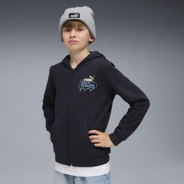 Puma Sweatjacke 'Mid90s' Jungen Gr&ouml;&szlig;e 152 navy / himmelblau / weinrot / wei&szlig;