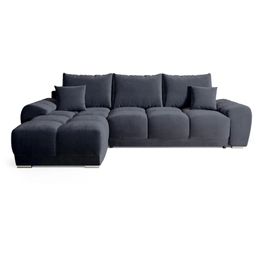 Ecksofa mit Schlaffunktion Nubes schwarz Ma&szlig;e (cm): B: 290 H: 85 Sofas > Sofas nach Material > Stoffsofas &raquo; Sofa DE
