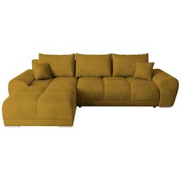 Ecksofa mit Schlaffunktion Nubes gelb Ma&szlig;e (cm): B: 290 H: 85 Sofas > Sofas nach Material > Stoffsofas &raquo; Sofa DE