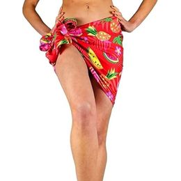 King Kameha Scarf 'Flamingo Melon' female Red size 100 x 170 cm