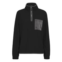 oxmo Sweatshirt 'Piala' Damen Gr&ouml;&szlig;e XL stone / schwarz