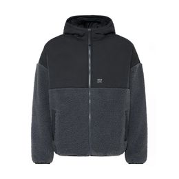 !Solid Fleece Jacket 'Mark' male size S Dark grey