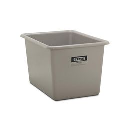 CEMO Großbehälter aus GfK, Inhalt 700 l, LxBxH 1320 x 970 x 800 mm, grau