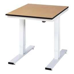 Rau Arbeitstisch, elektrisch höhenverstellbar - Tragkraft 300 kg, Höhe 720 - 1120 mm, MDF-Platte, BxT 750 x 1000 mm