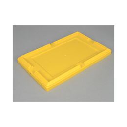 Stülpdeckel, VE 8 Stk, aus Polypropylen, gelb kaiserkraft