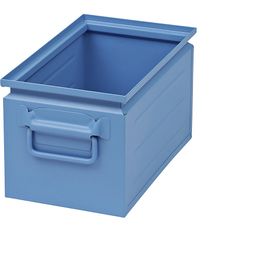 Stapelkasten aus Stahlblech, Volumen ca. 14 l, lichtblau RAL 5012 kaiserkraft