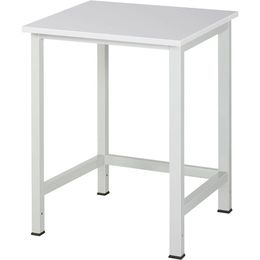 Rau Arbeitstisch für Arbeitsplatzsystem Serie 900, Höhe 825 - 1025 mm, Spanplatte MF-beschichtet, Breite 750 mm