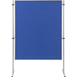 eurokraft basic Funktions-Trennwand, Textilbezug, HxB 1500 x 1200 mm, königsblau, VE 1 Stk